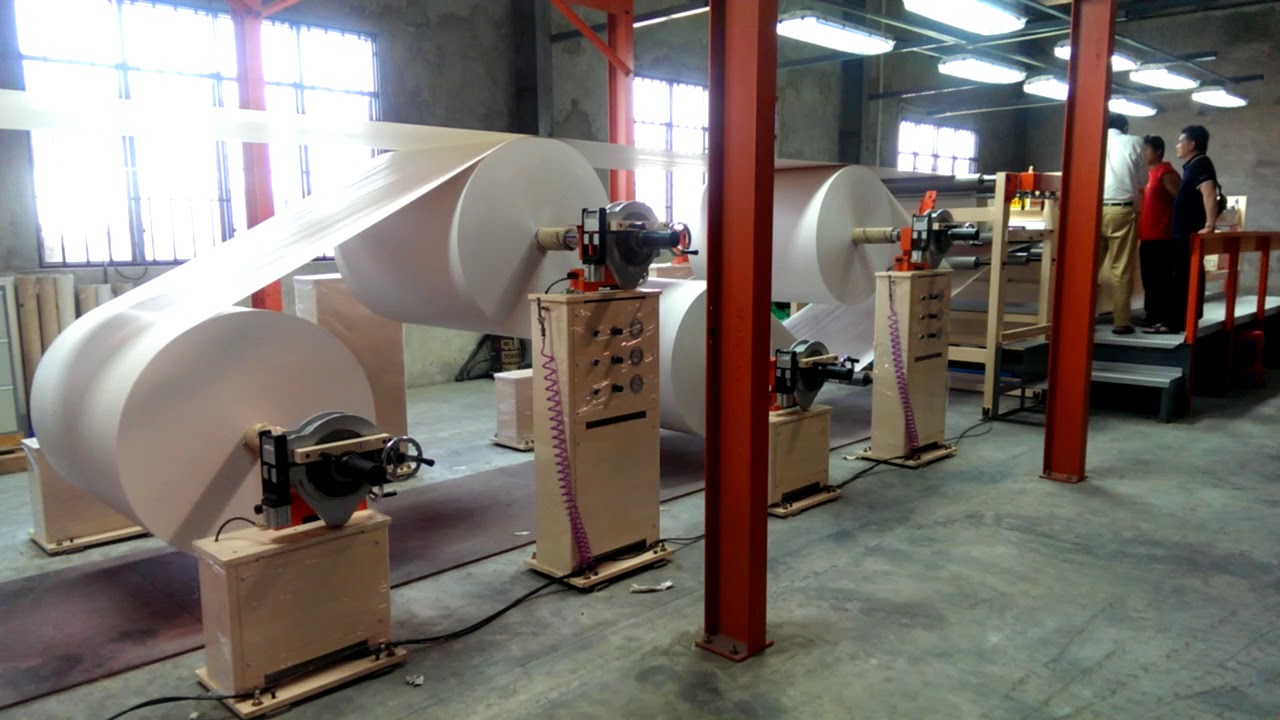 SCR-1400-R5 for 60 gsm 05 paper rolls in one sheeting process - YouTube