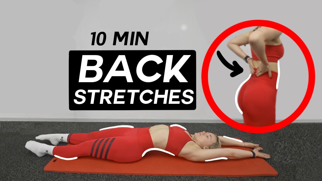 10 MINUTES BACK STRETCHES! (LOWER) BACK PAIN RELIEVE! #41 - YouTube