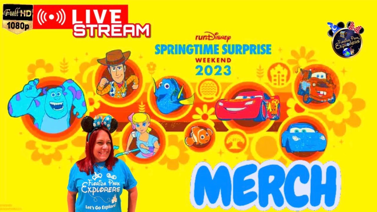 🔴LIVE: Shopping RunDisney Springtime Surprise Merch and Expo - YouTube