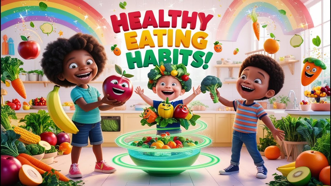 Healthy Eating Habits Song for Kids | Fun & Educational Fruits and ...