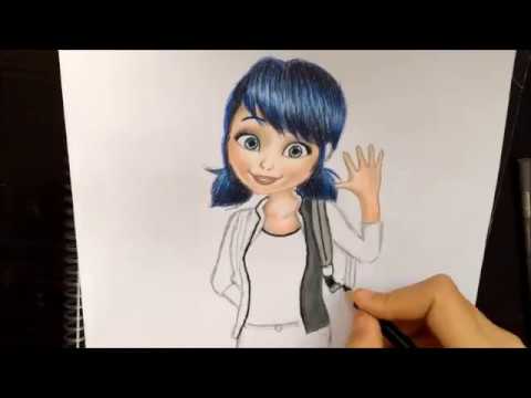 Mucize Uğur Böceği - Marinette Çizimi / Drawing Marinette - Ladybug miraculous