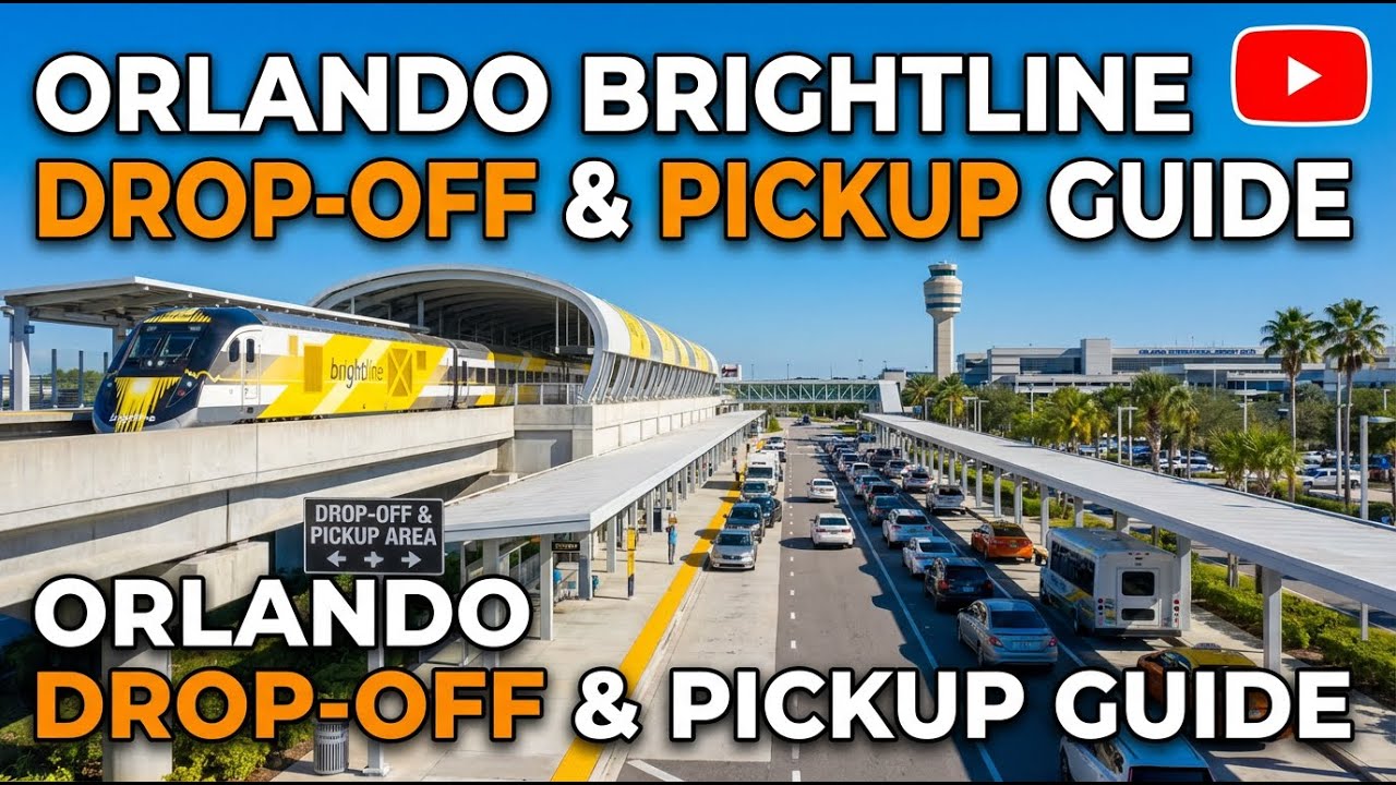 Orlando Brightline Train Station Drop-Off and Pickup Area at Orlando ...