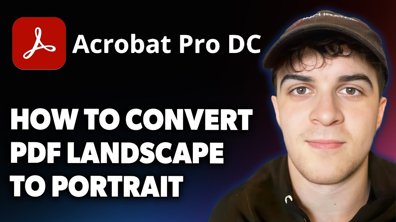 How to Convert PDF Landscape to Portrait Using Adobe Acrobat Pro DC ...