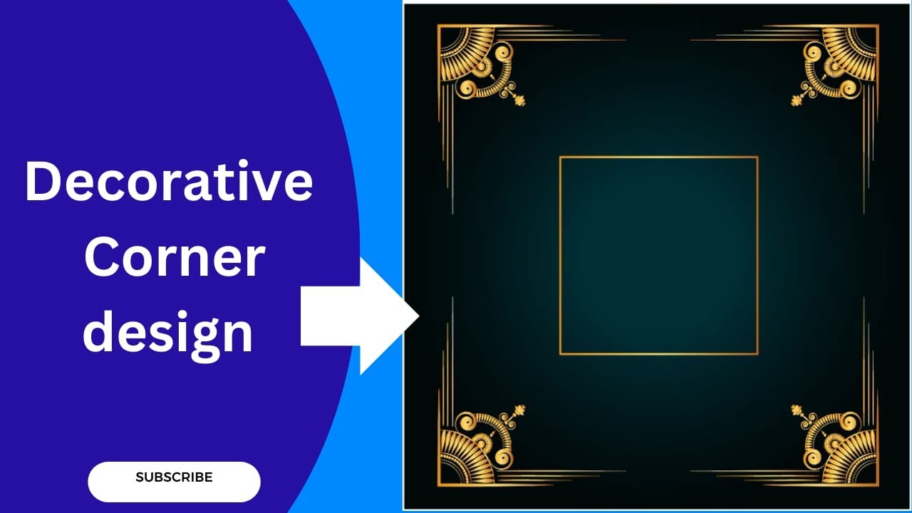 How to Create Beautiful Decorative Corner Designs – Step-by-Step ...