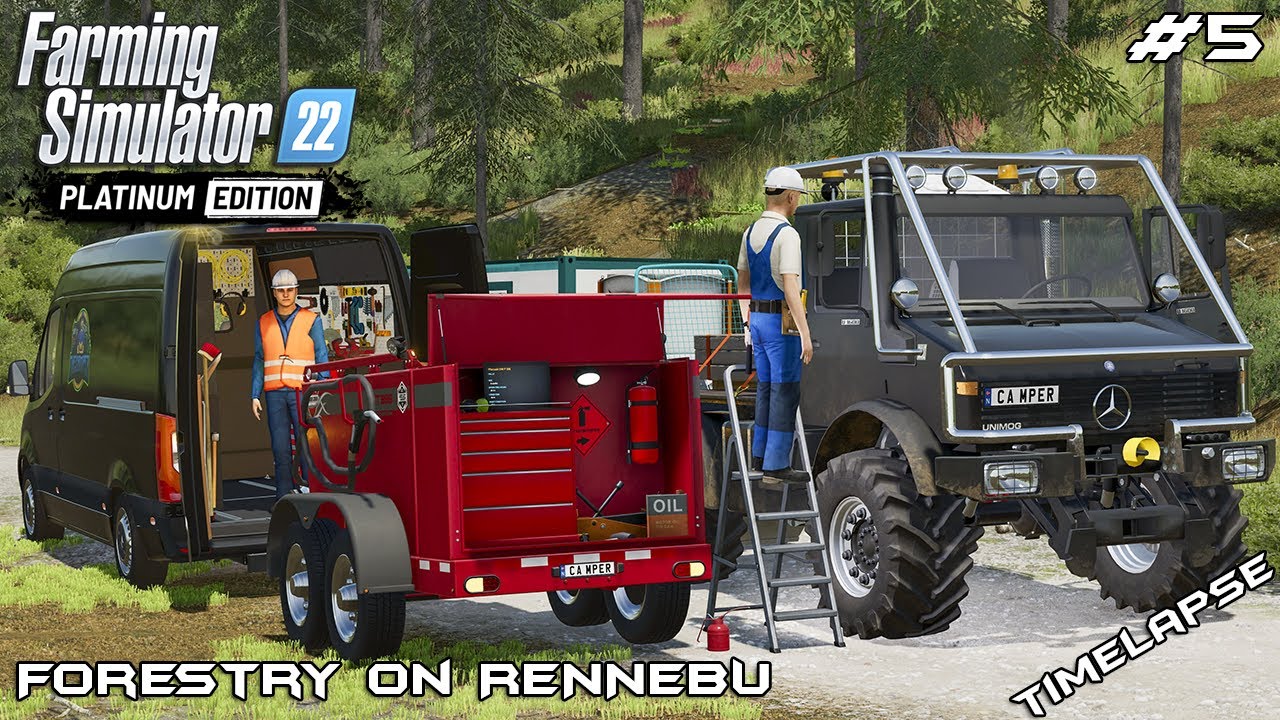 Installing FOREST CAGE on UNIMOG U1600 | Forestry on RENNEBU | FS22 ...