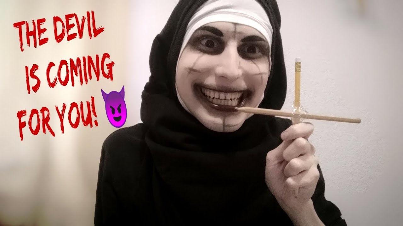 The DEVIL NUN (Valak) EASY DIY HALLOWEEN COSTUME and MAKEUP LOOK 🎃 ...