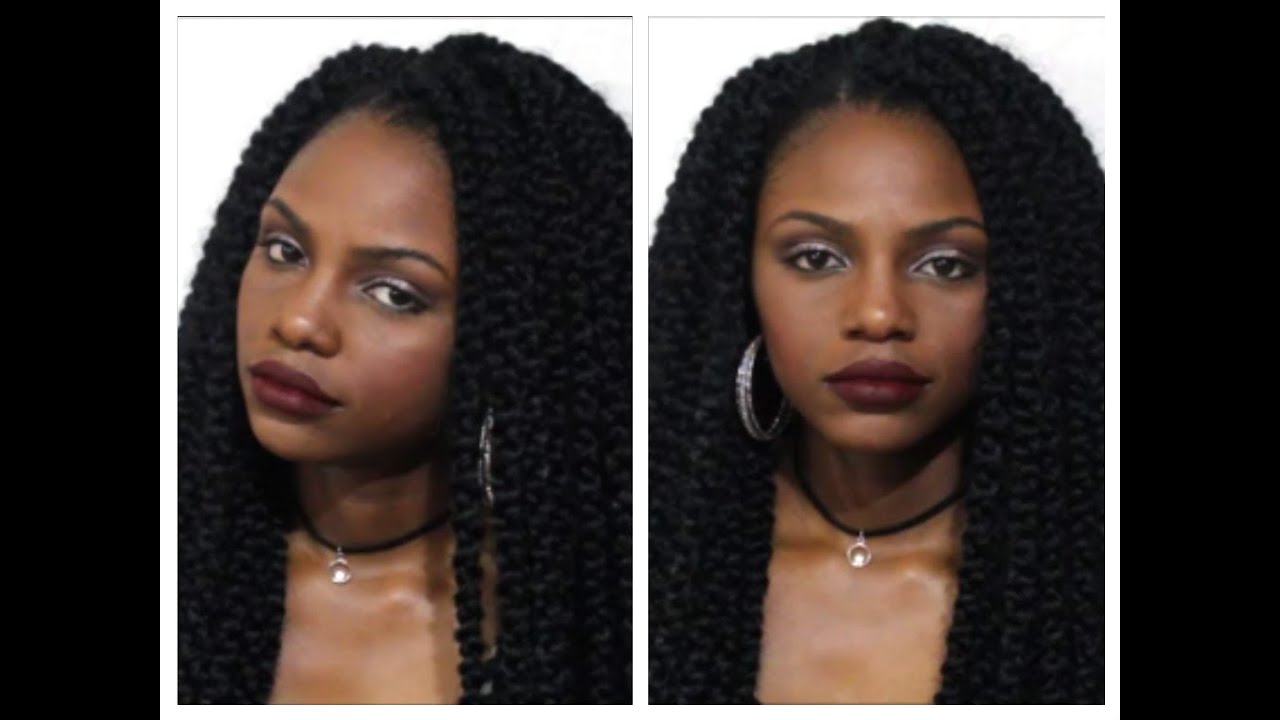 Shake-N-Go Freetress Pixel Braid 20" Crochet Braids Review - YouTube