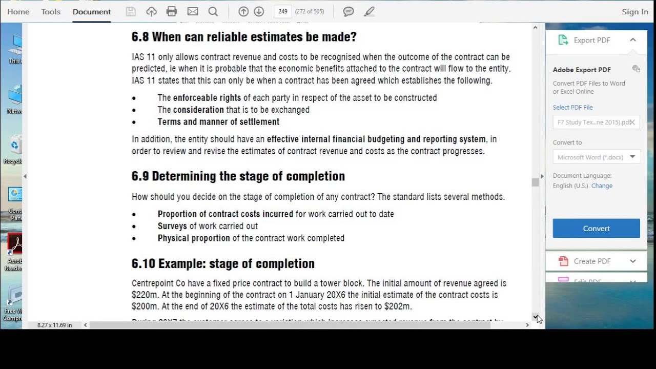 IAS 11 Construction Contracts - YouTube