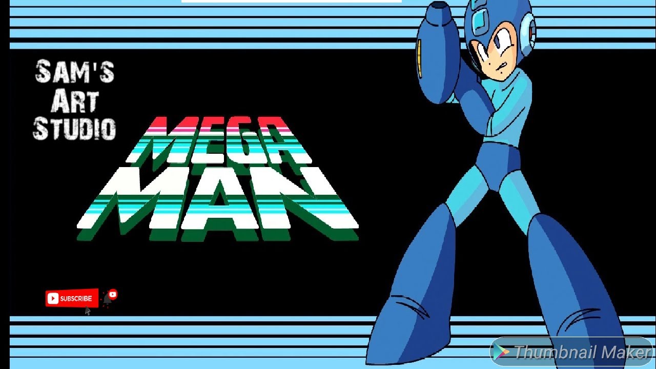 Mega Man (aka Rockman)- Speed Drawing! - YouTube
