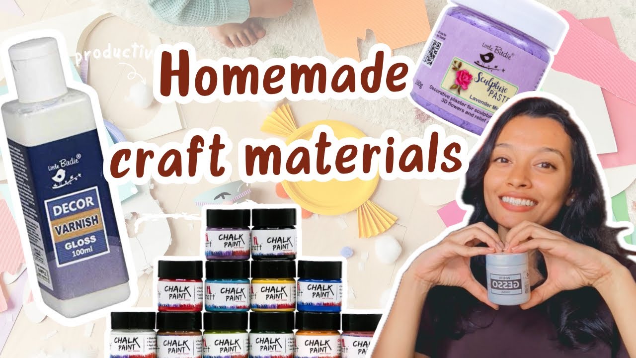 Homemade Gesso, Chalk paints, Sculpture paste, Varnish😱😱😍 - YouTube