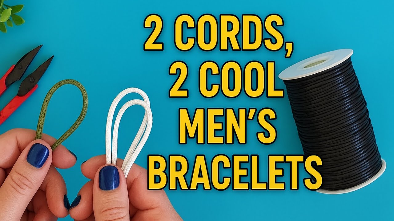 2 Cool Men’s Bracelets You Can Make at Home ‼️ Step by Step DIY - YouTube