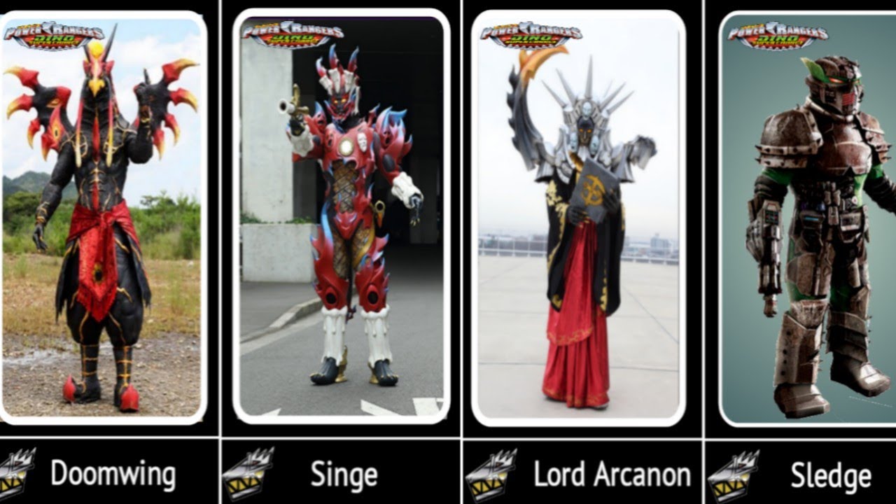 Power Rangers Dino Super Charge Villains/Monster's 👹 | Power Ranger ⚡ ...