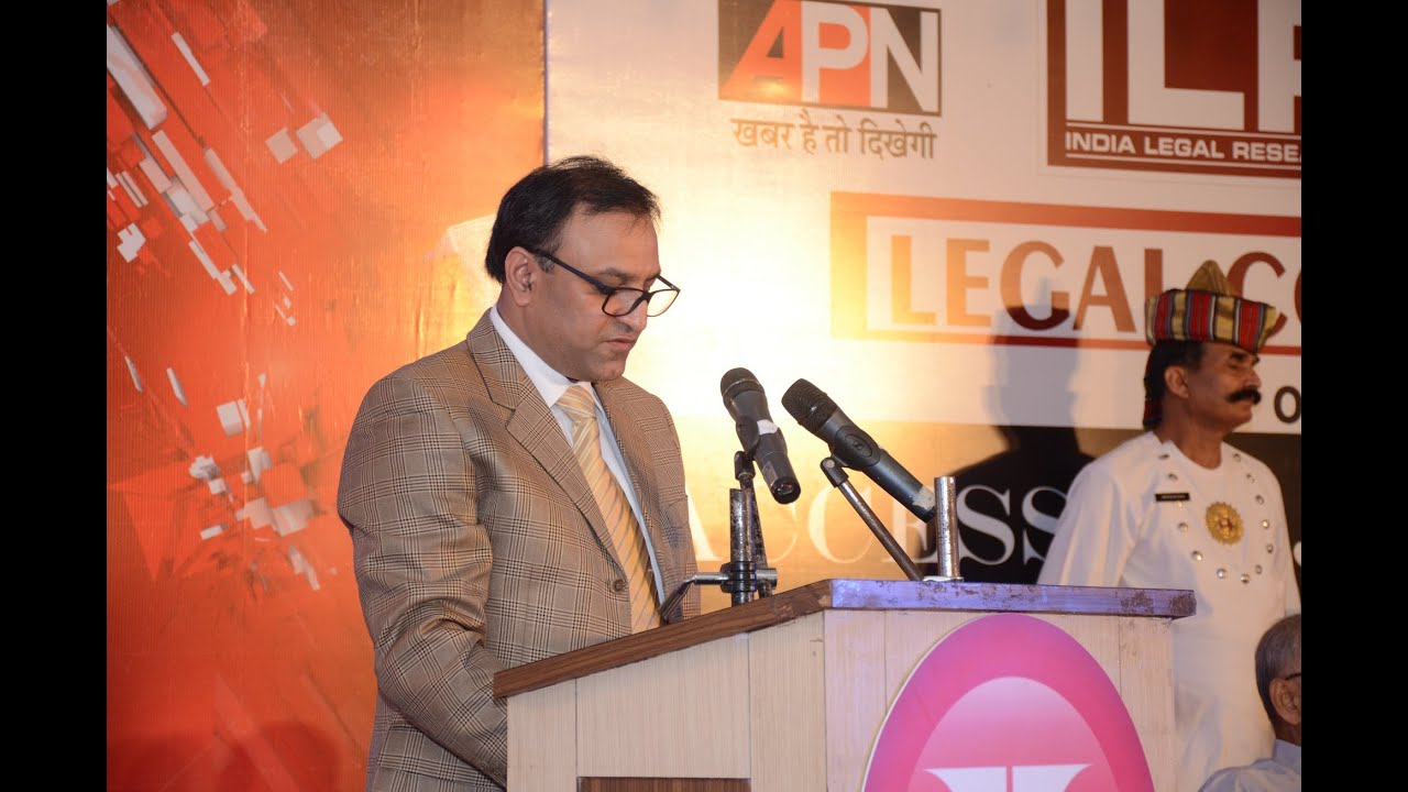 President, India Legal Research Foundation, Pradeep Rai, welcoming all ...