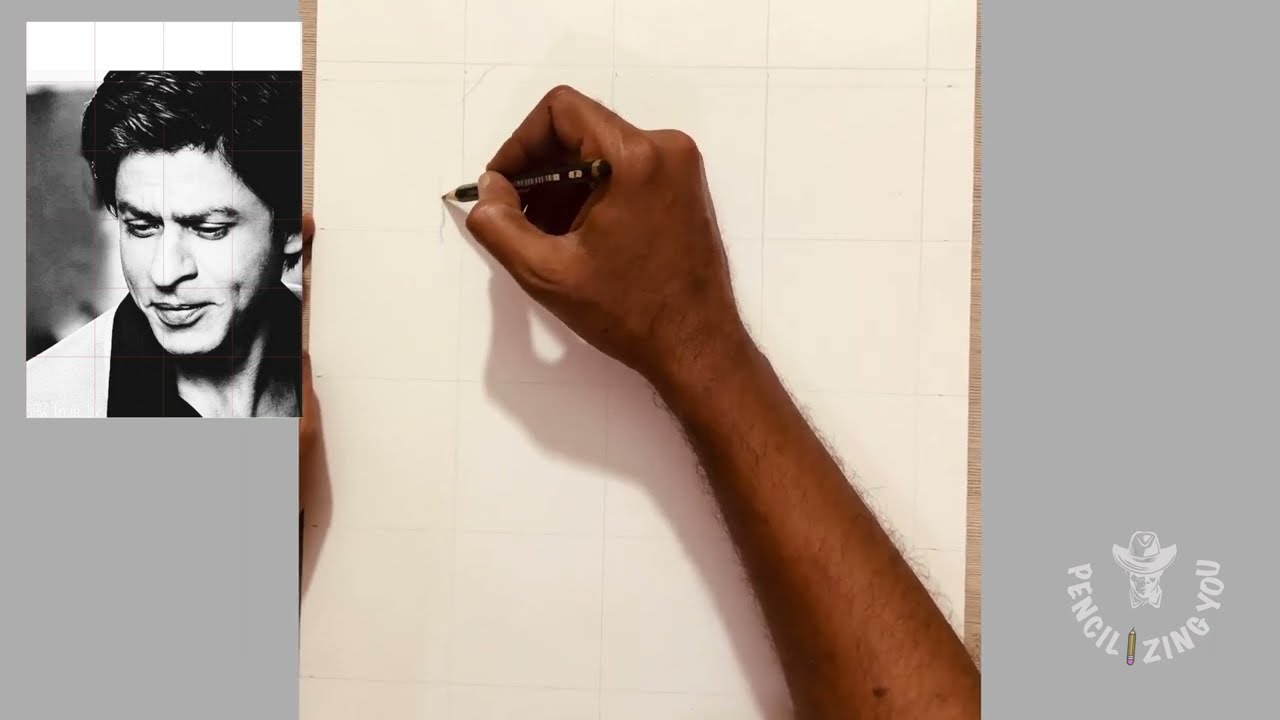 Shahrukh Khan Drawing | How to draw a face | Part-1 - YouTube