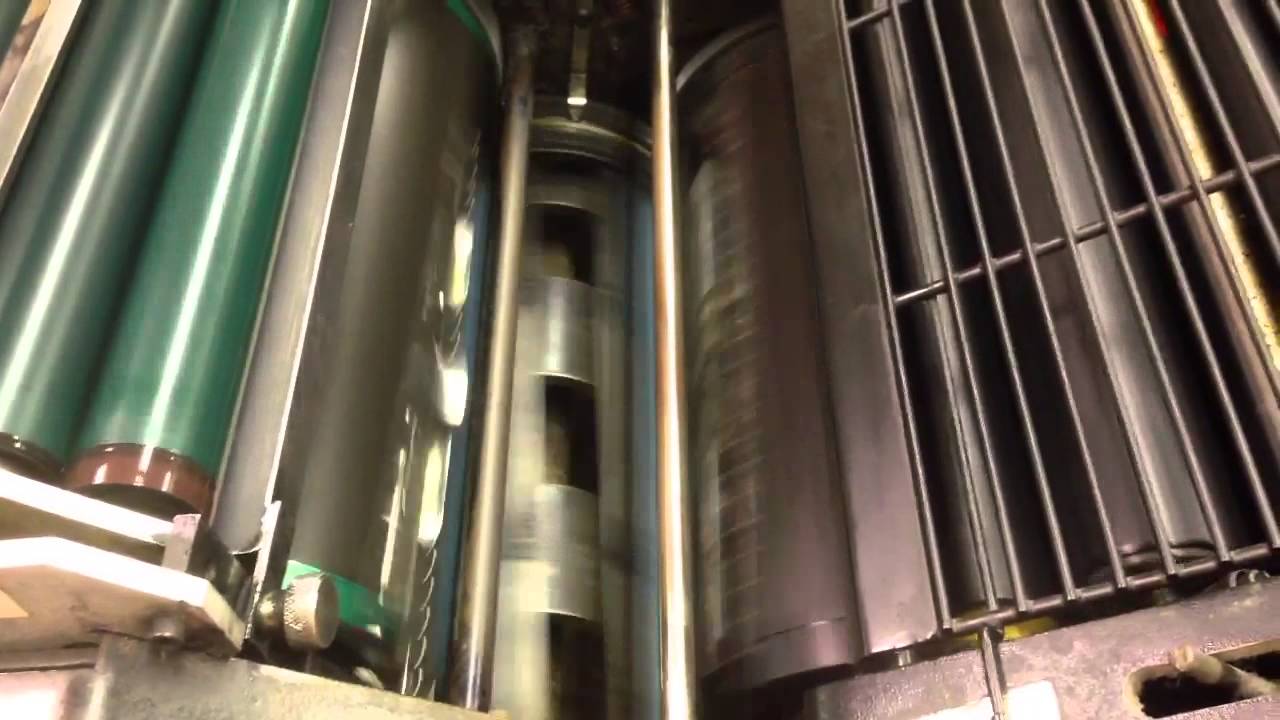 2 Color Envelope Printing pt2 - YouTube