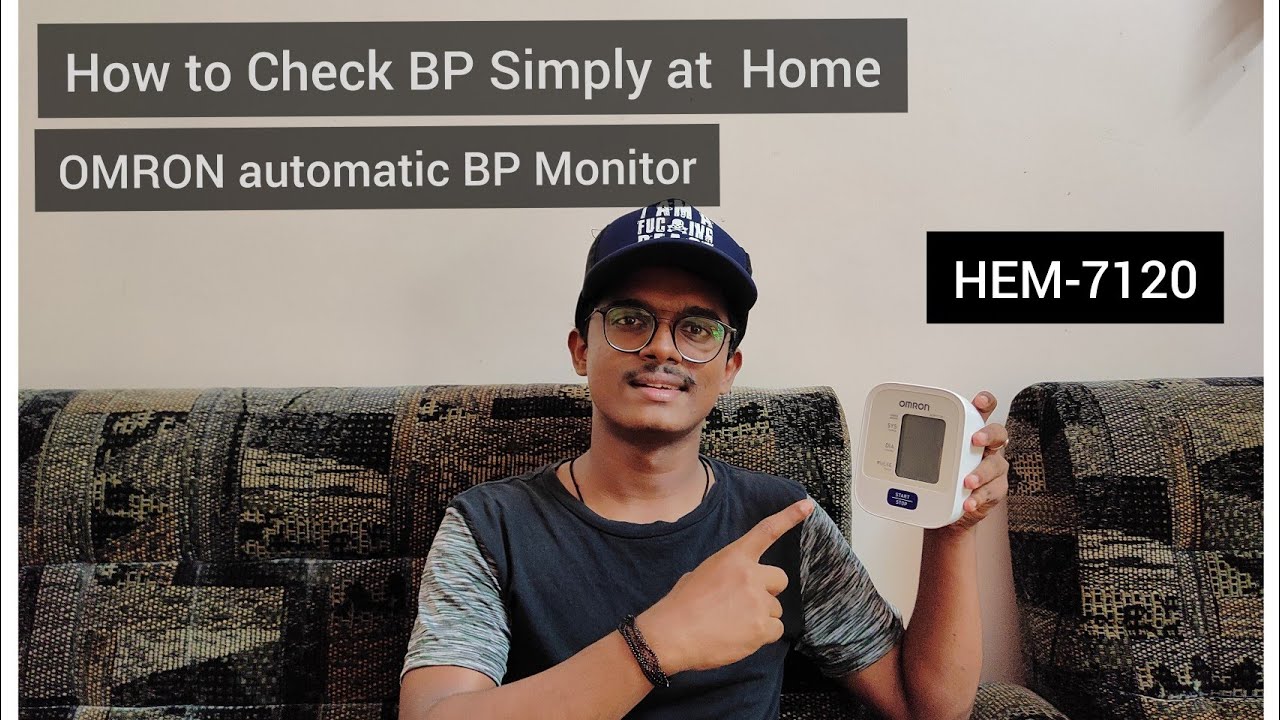 How To Check BP Simply At Home HEM 7120 Omron Automatic Blood how-to-check-bp-simply-at-home-hem-7120-omron-automatic-blood