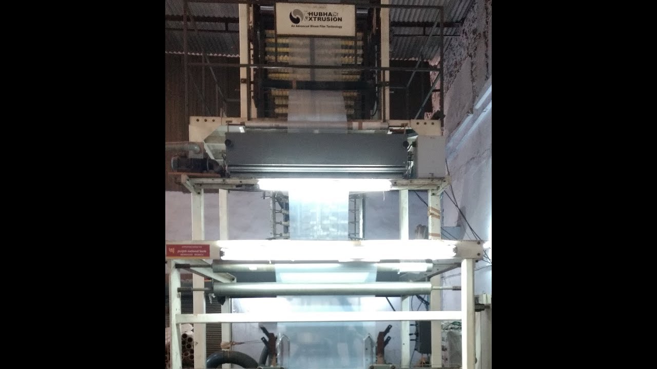 Used Extruder Machine For Sale Shubham Monolayer Blown Film Plant - YouTube
