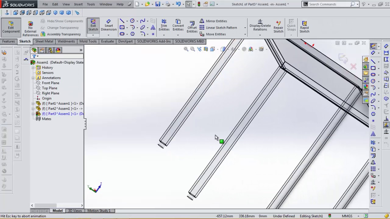 SolidWorks 2018 Tutorial Sheet Metal table 1200x700x850mm with lower ...