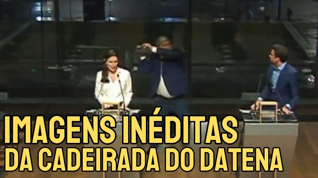 Imagens inéditas da cadeirada do Datena em Pablo Marçal - YouTube