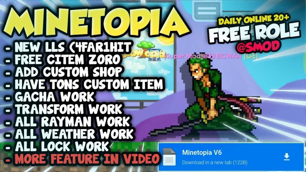 FREE CITEM? FREE ZORO! FREE ROLE SMOD | GROWTOPIA PRIVATE SERVER | BEST GTPS 2023 | MINETOPIA ...