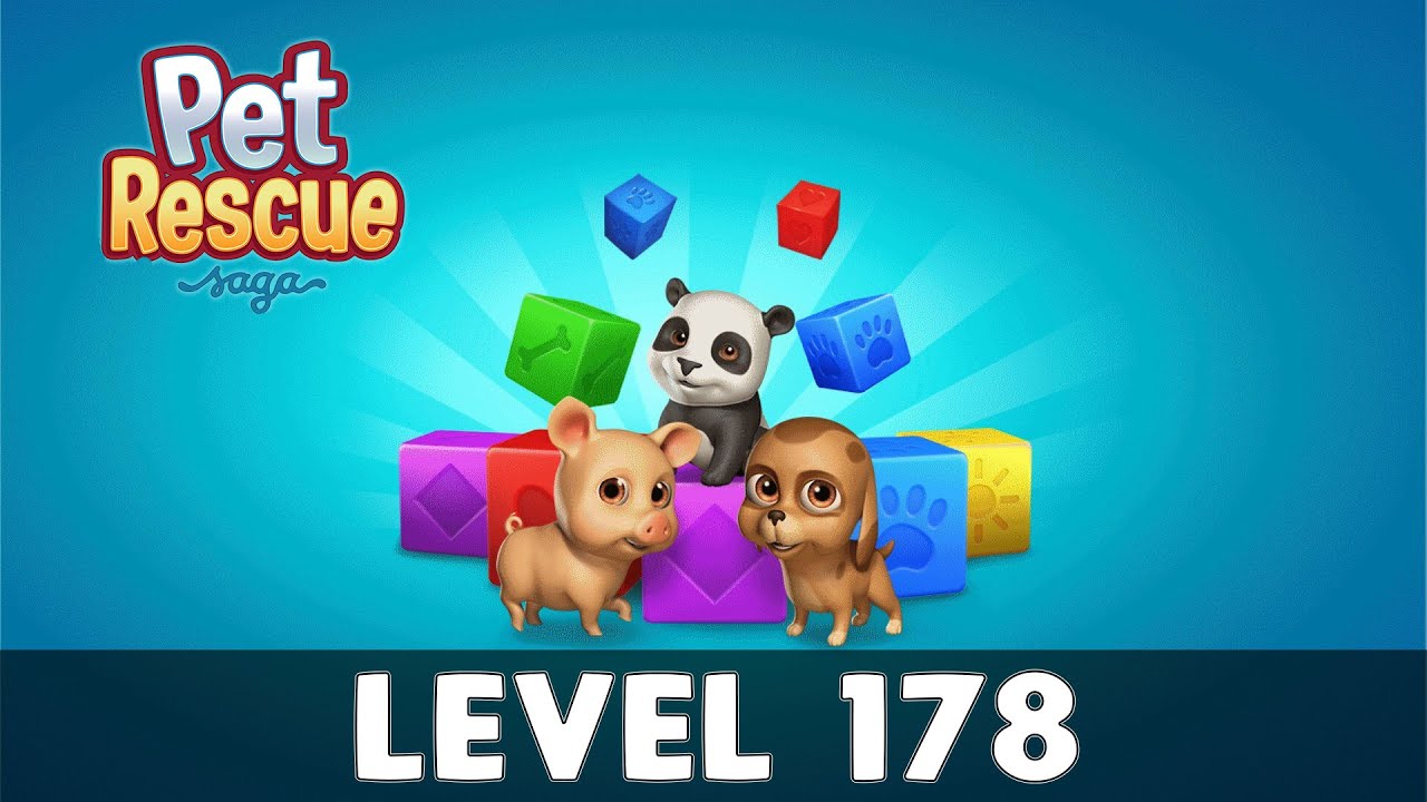 Pet Rescue Saga Level 178 (No Boosters) - YouTube