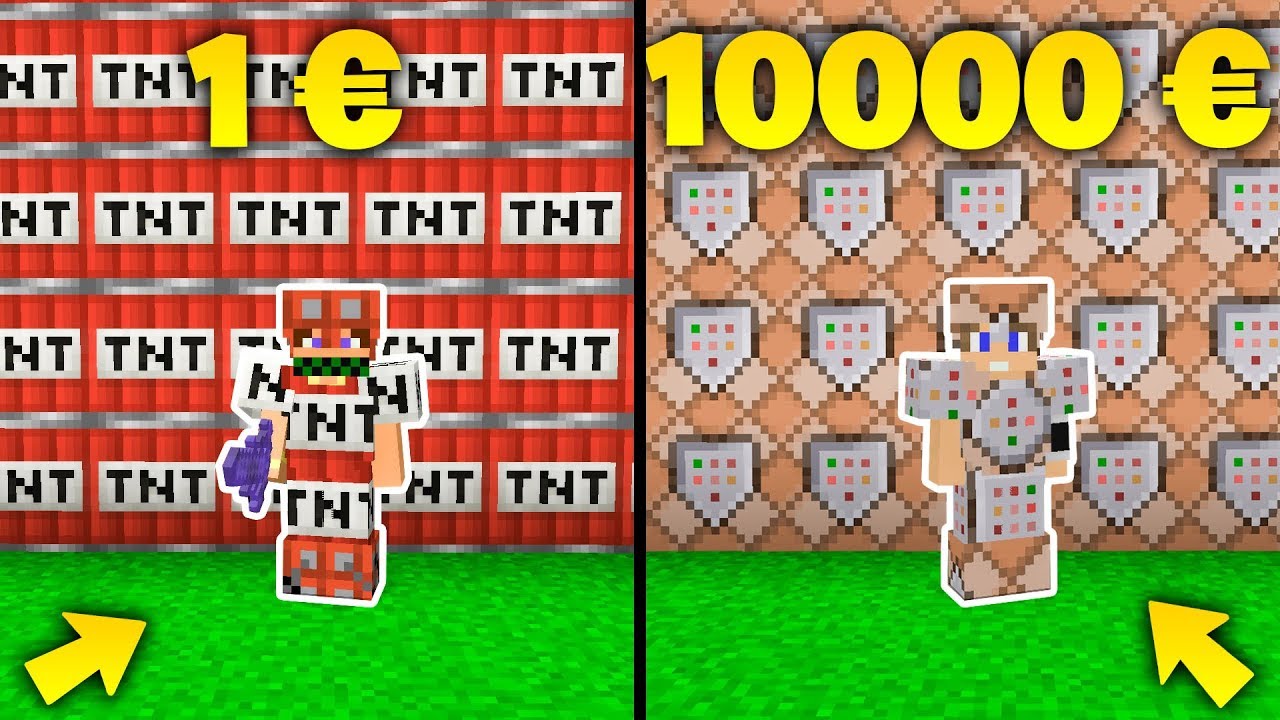 ARMATURA 1€ vs ARMATURA 10000€ - NOOB vs Pro - Minecraft ITA - YouTube