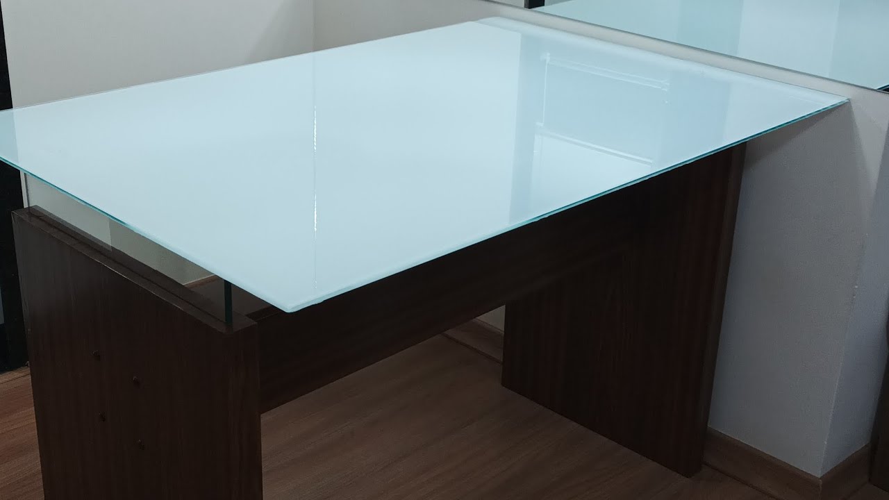 Como envelopar mesa de madeira MDF - YouTube