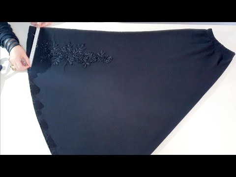 GİYİLMEYEN KLOŞ ETEKTEN ŞALVAR YAPIMI