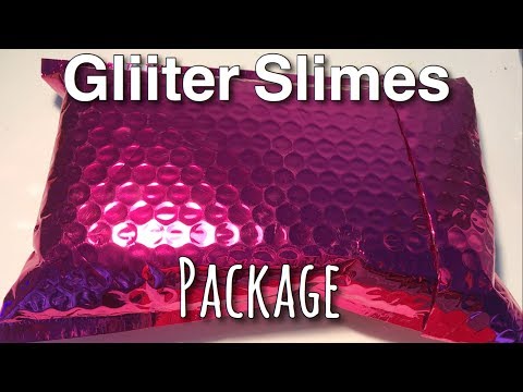 Slime Package From Glitter Slimes On Instagram // Unboxing & Review