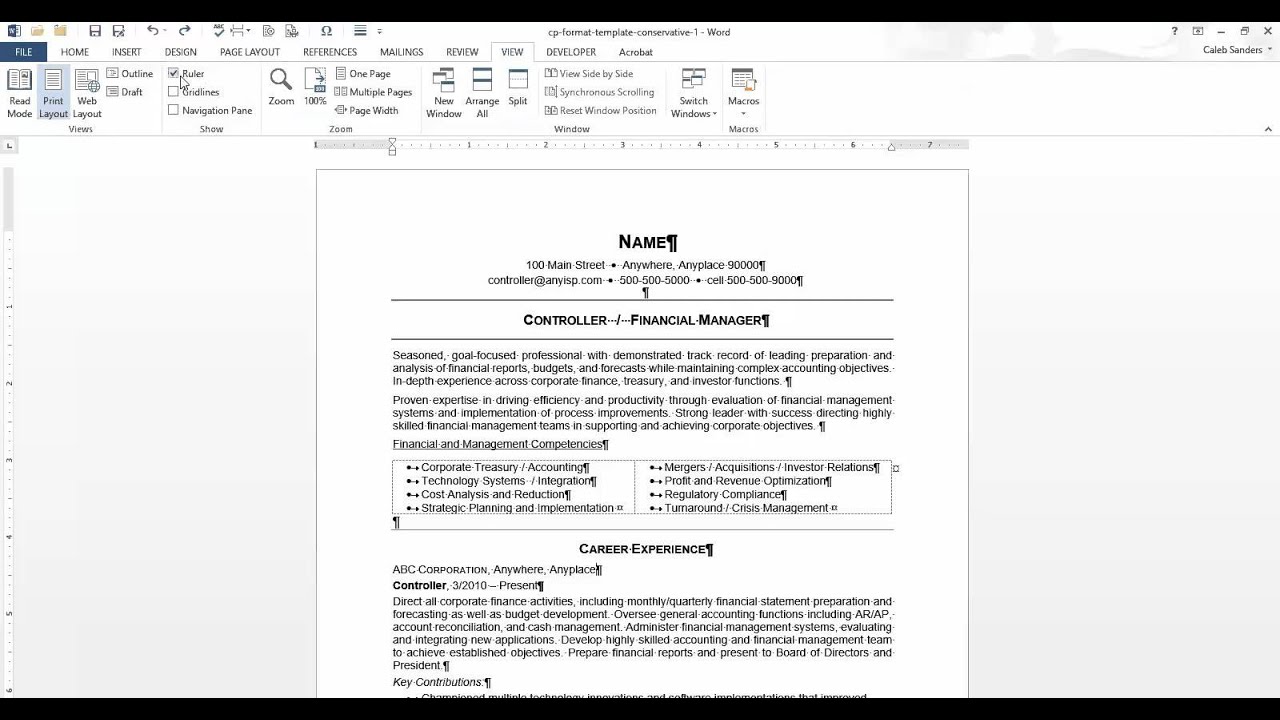 MS Word - Right Tab Walkthrough - YouTube