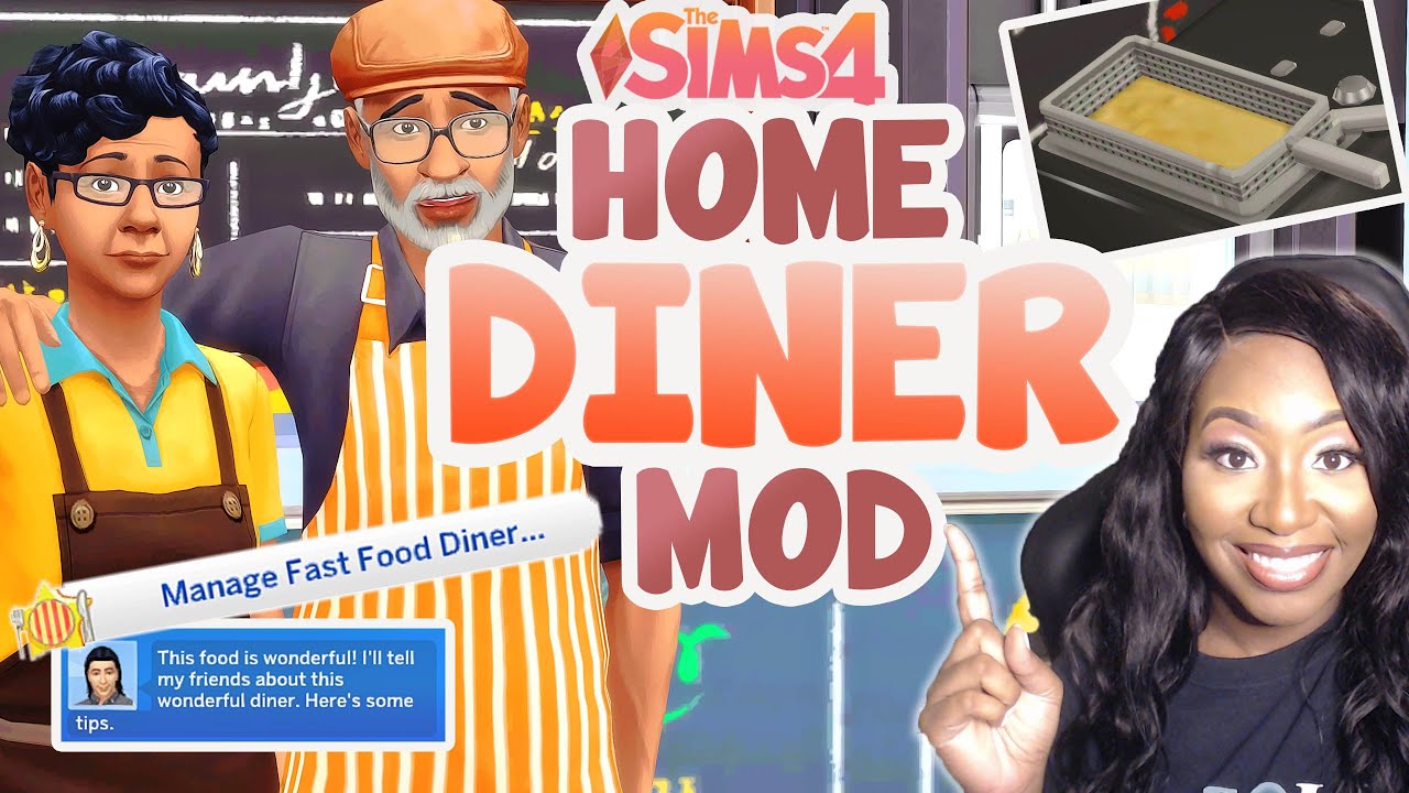 RUN YOUR OWN HOME DINER 😲🍴 | DEEP FRYER MOD | The Sims 4 Mods - YouTube