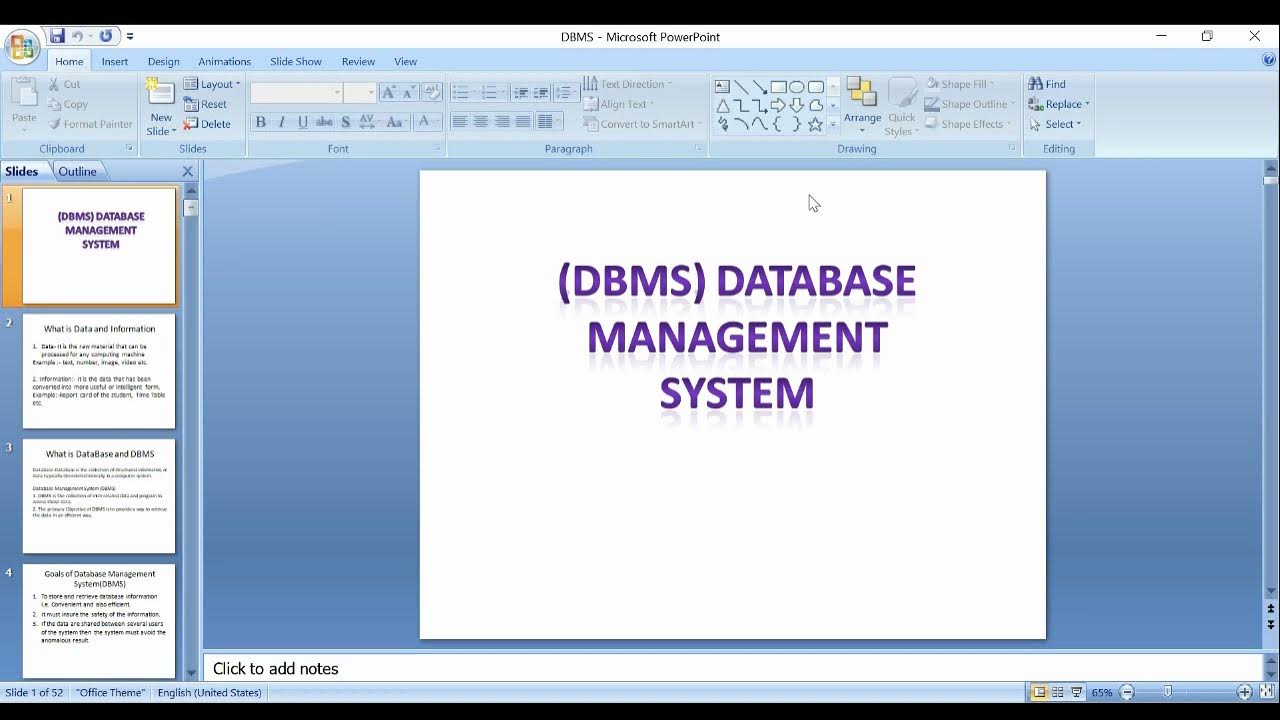 DBMS Basics | Applications | Three Schema Architecture| DBMS 1 - YouTube