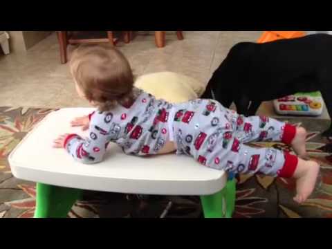Baby Stuck on Table - YouTube