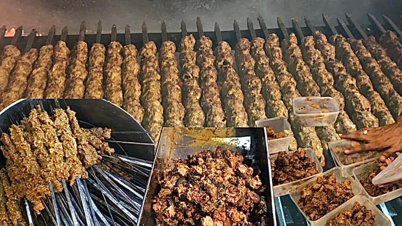 Very Tender And Juicy Bar B Q Setup For Road Side Famous Food Street ...