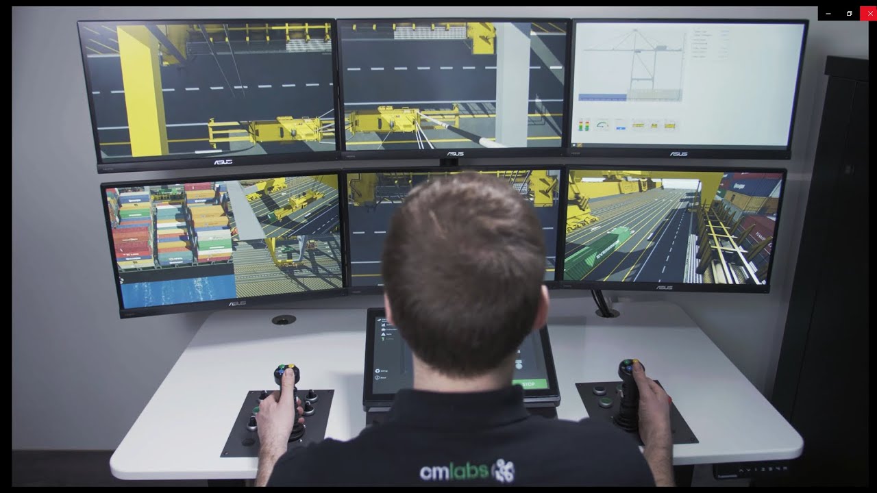 Remote Operating Station (ROS) Simulator from CM Labs - YouTube