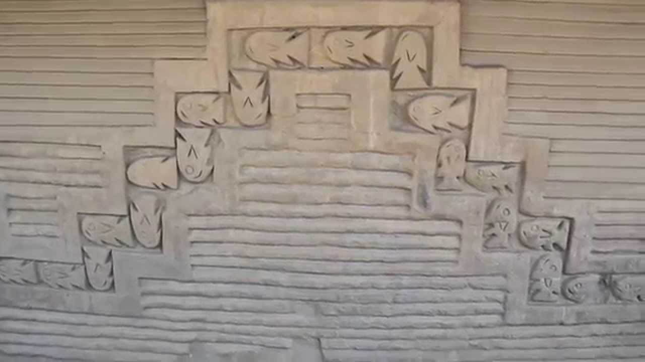 Peru - Chan Chan Fish Pattern on the Wall - YouTube