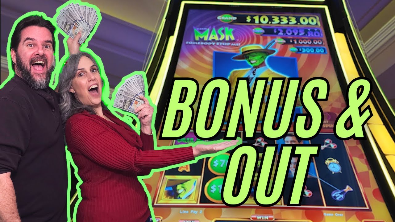 $1000 into The Mask slot machine slots - YouTube