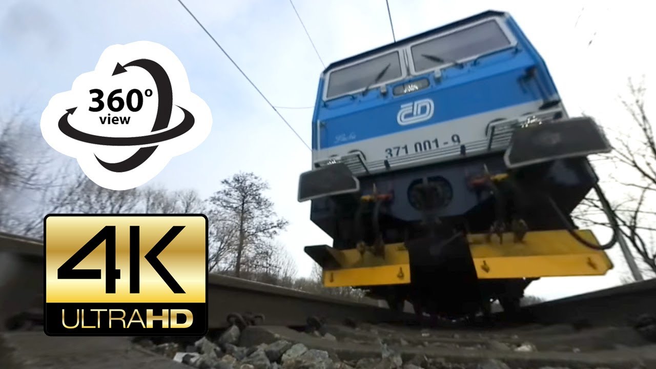 360° camera under train (4K) Virtual Reality - YouTube