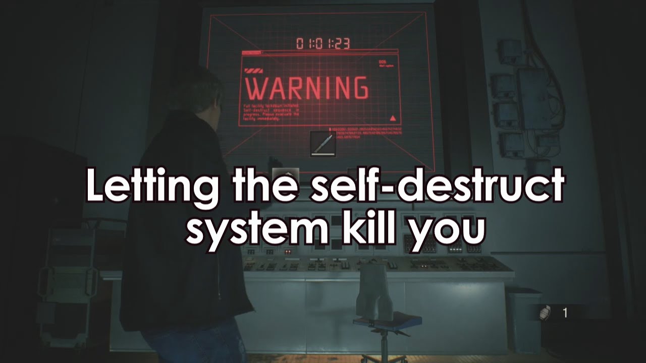 Letting The Self Destruct System Kill You - RESIDENT EVIL 2 REMAKE ...
