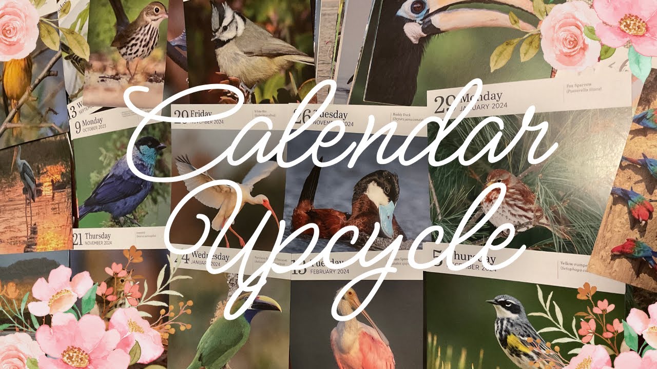 Calendar Upcycle ~ What to do with old calendars #upcycleddecor # ...