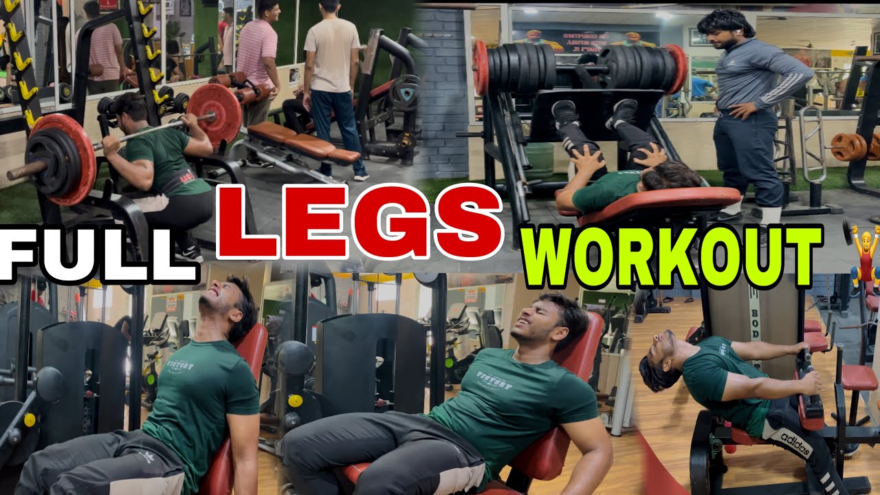 FULL LEGS WORKOUT 🏋️‍♂️||Ajj Toh Mai Langda Hogya 🤣 - YouTube