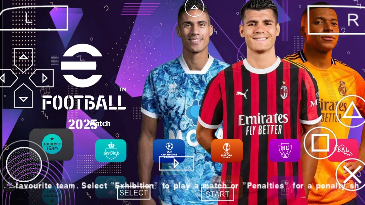 eFOOTBALL PES 2025 PPSSPP • PES 25 eFOOTBALL CAMERA PS5 NEW UPDATE FOR ...