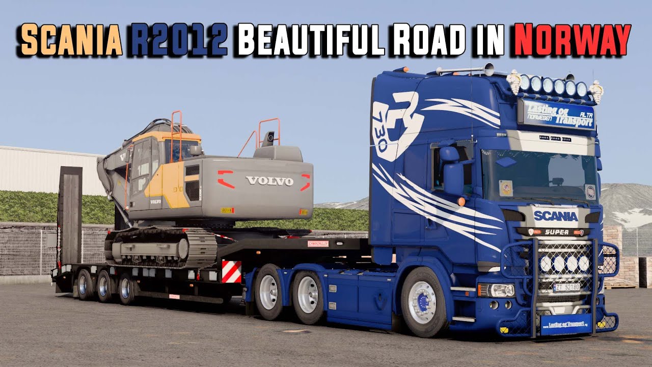 Scania R2012 Lasting og Transport on Beautiful Road in Norway - ETS2 ...