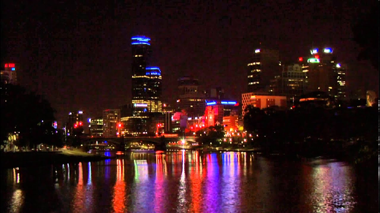 Melbourne City Lights - Free HD Stock Video - YouTube