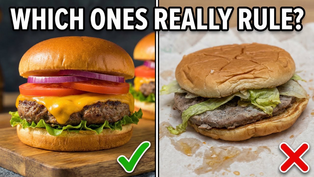 Sorry McDonalds The 10 Worst Fast Food Burgers & The 10 Best - YouTube