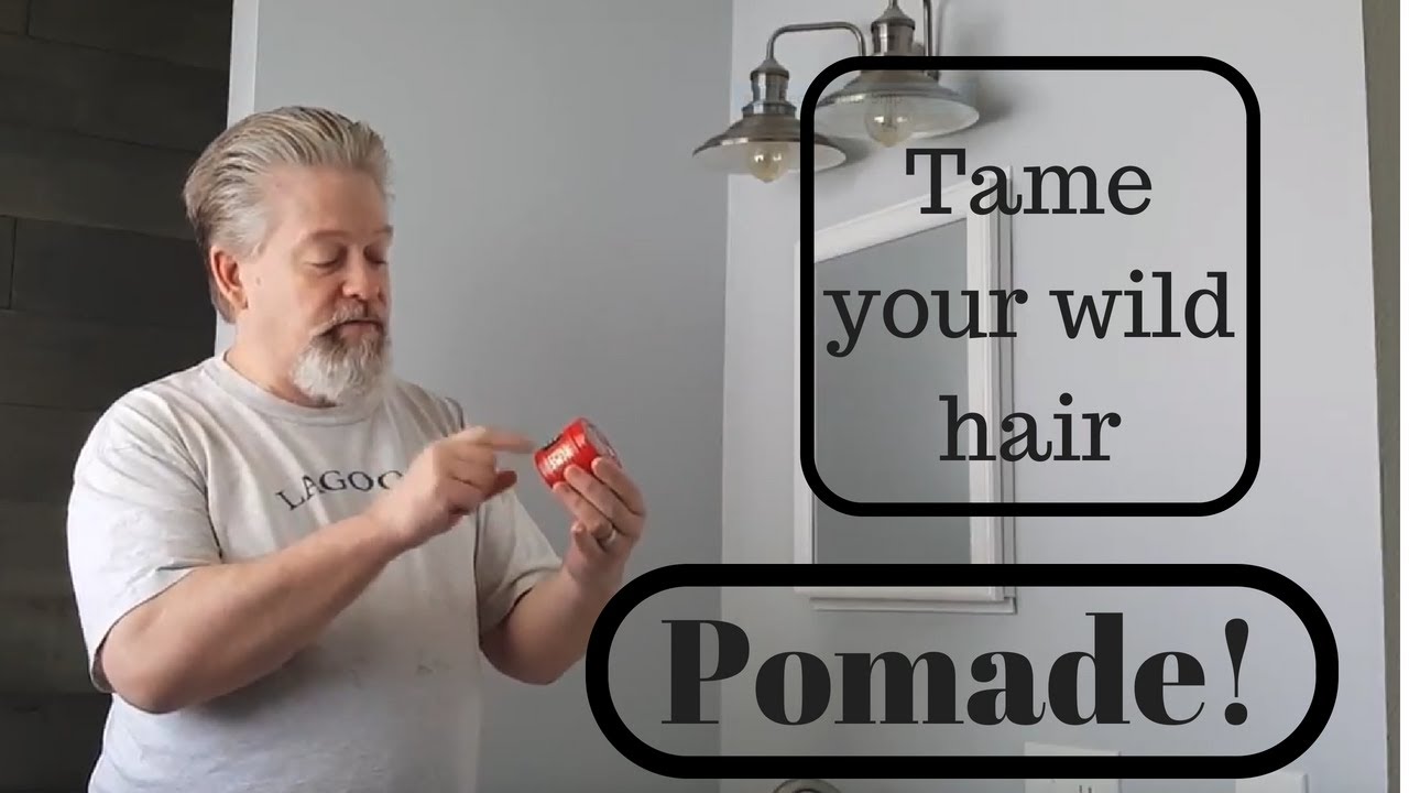 Using pomade for men with difficult hair. - YouTube