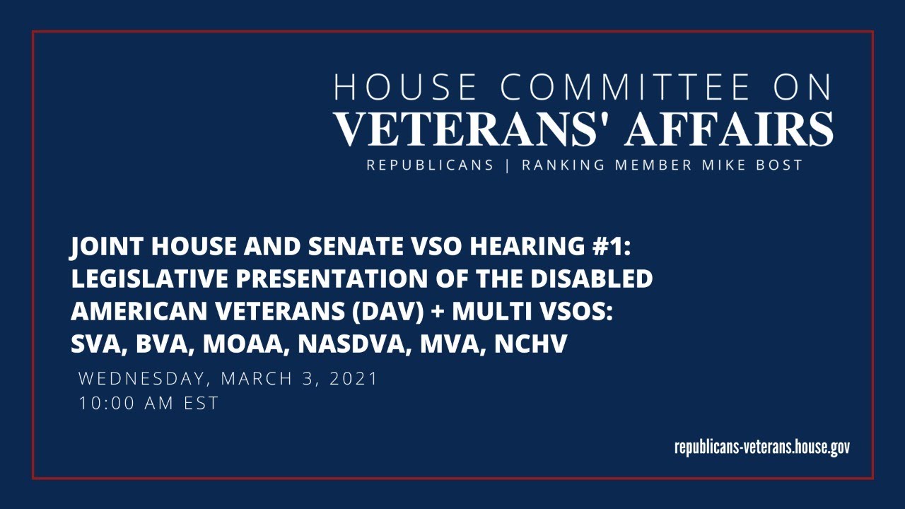 Joint VSO Hearing #1: Legislative Presentation from DAV and Multiple ...