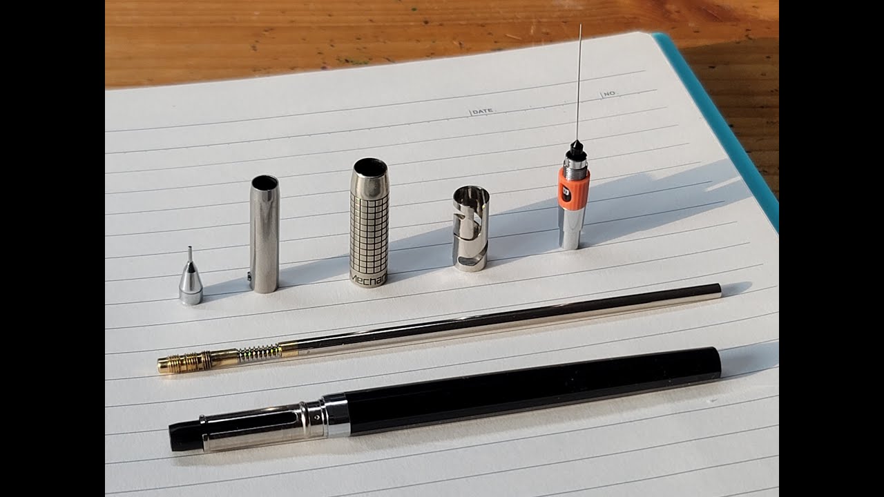 Pentel Mechanica pencil disassembly - YouTube
