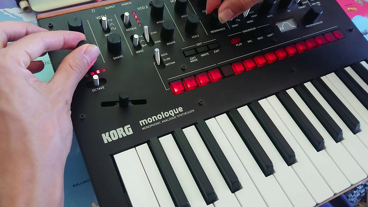 Only the Korg Monologue - single synth recording - YouTube