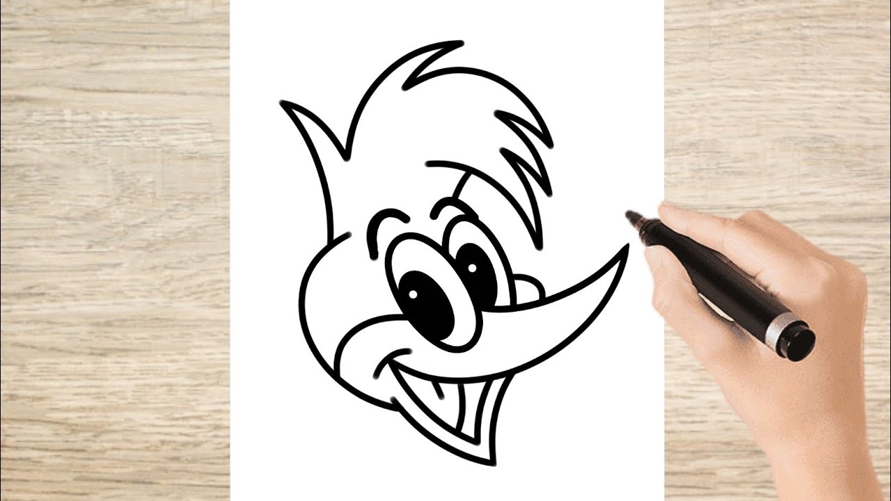 COMO DESENHAR O PICA-PAU | FÁCIL - YouTube